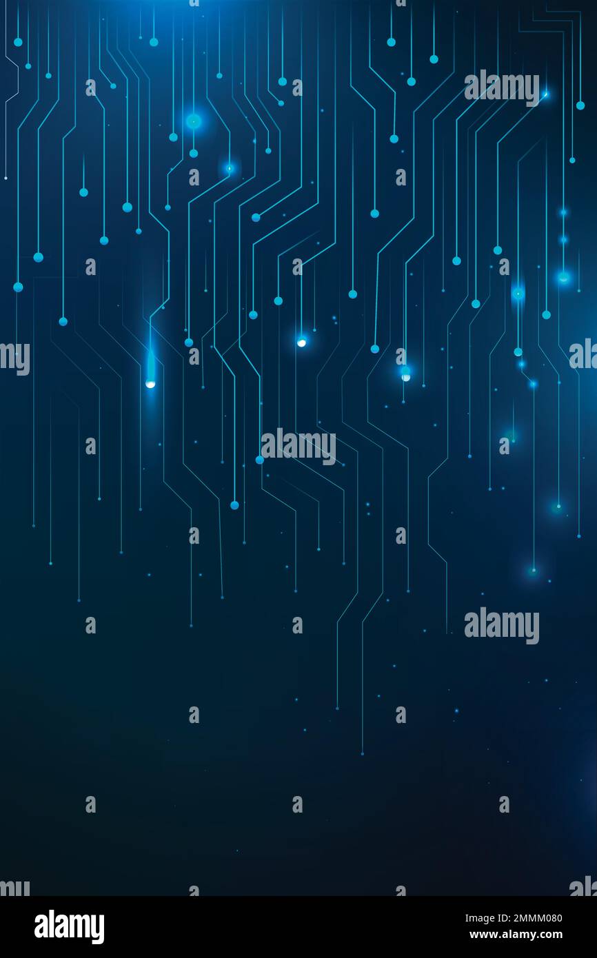 Blue futuristic networking technology vector Stock Vector Image & Art - Alamy