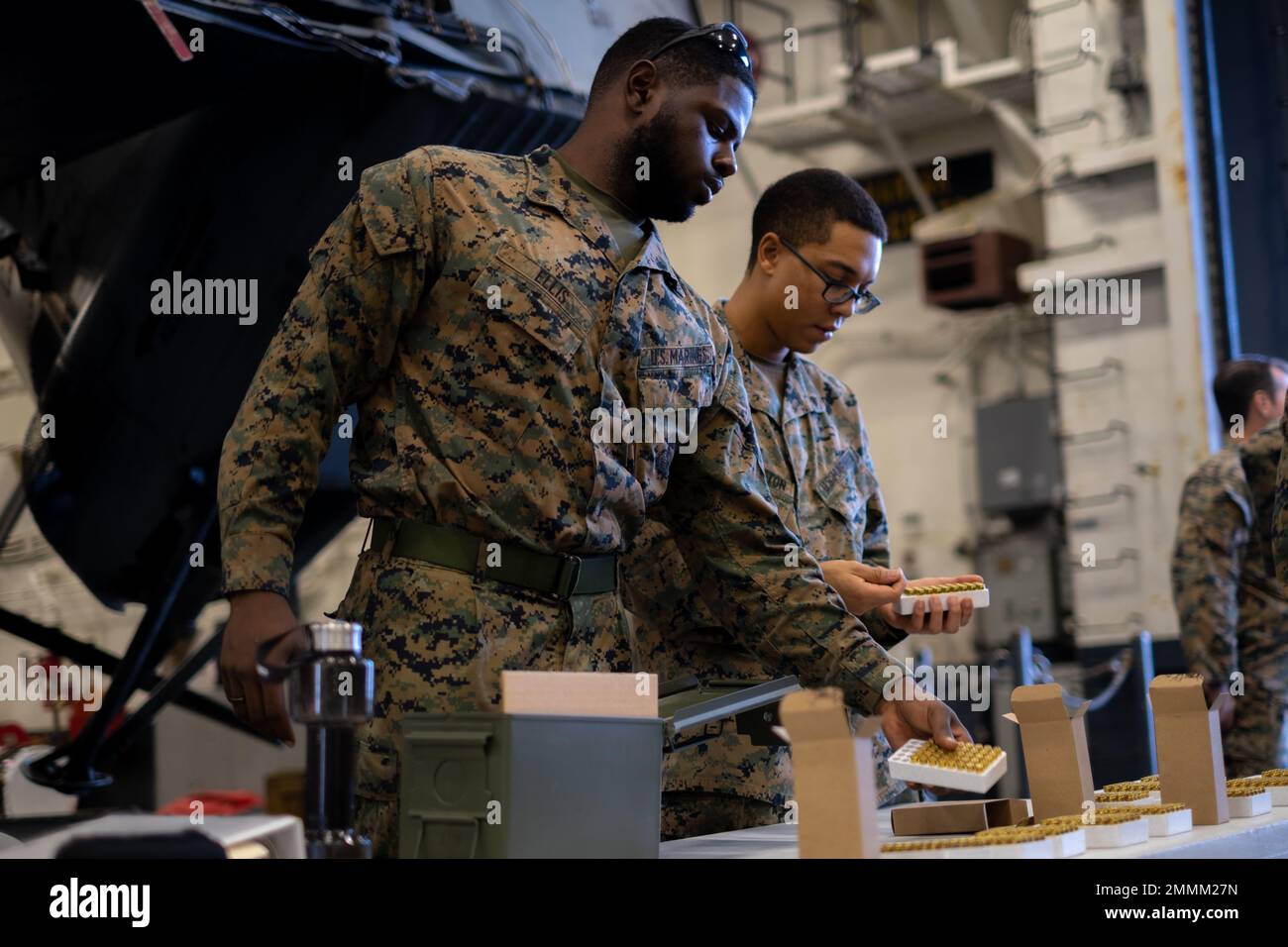 U.S. Marine Corps Lance Cpl. Elijah Ellis and Lance Cpl. Darnel ...