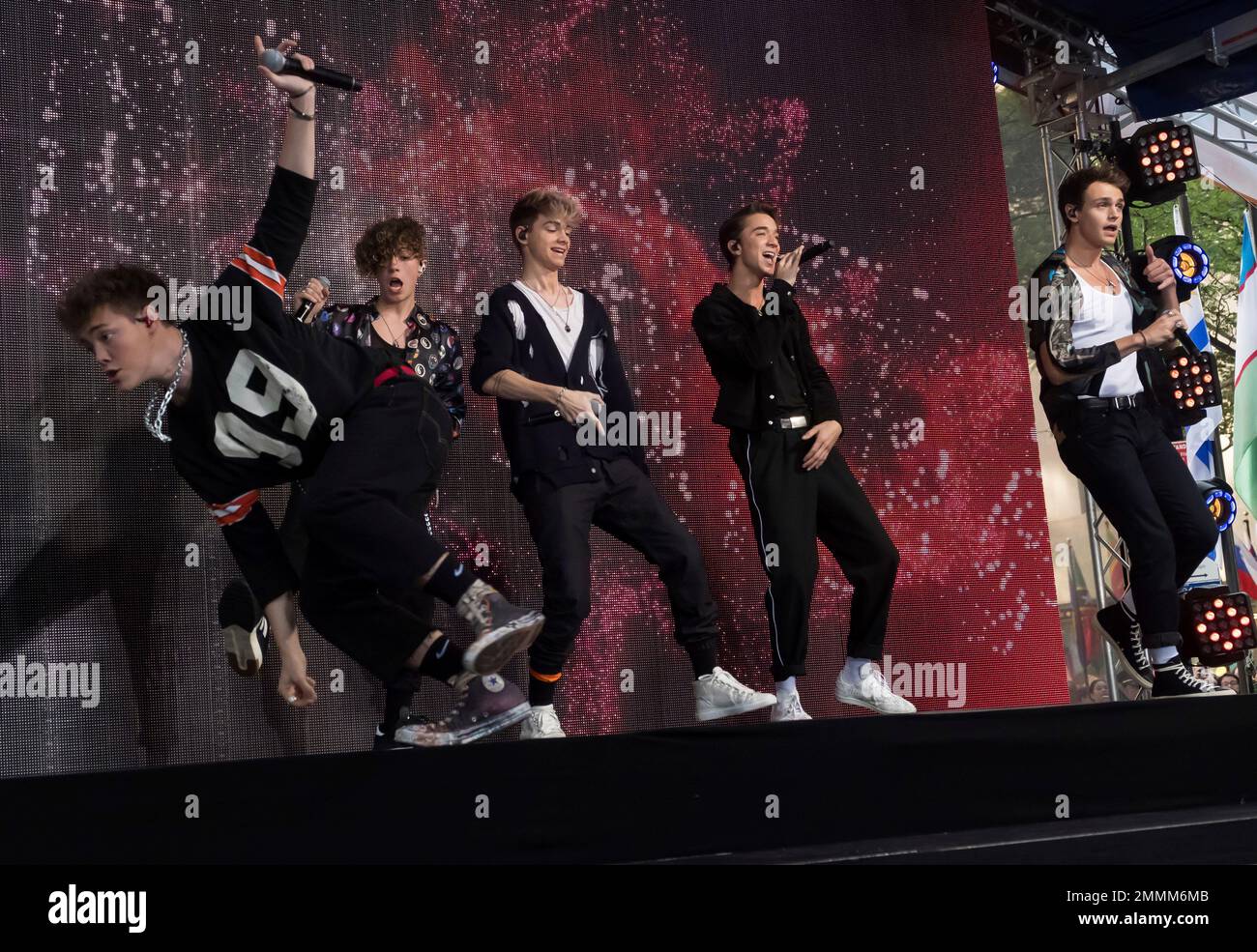 Zach Herron, from left, Jack Avery, Corbyn Besson, Daniel Seavey and ...