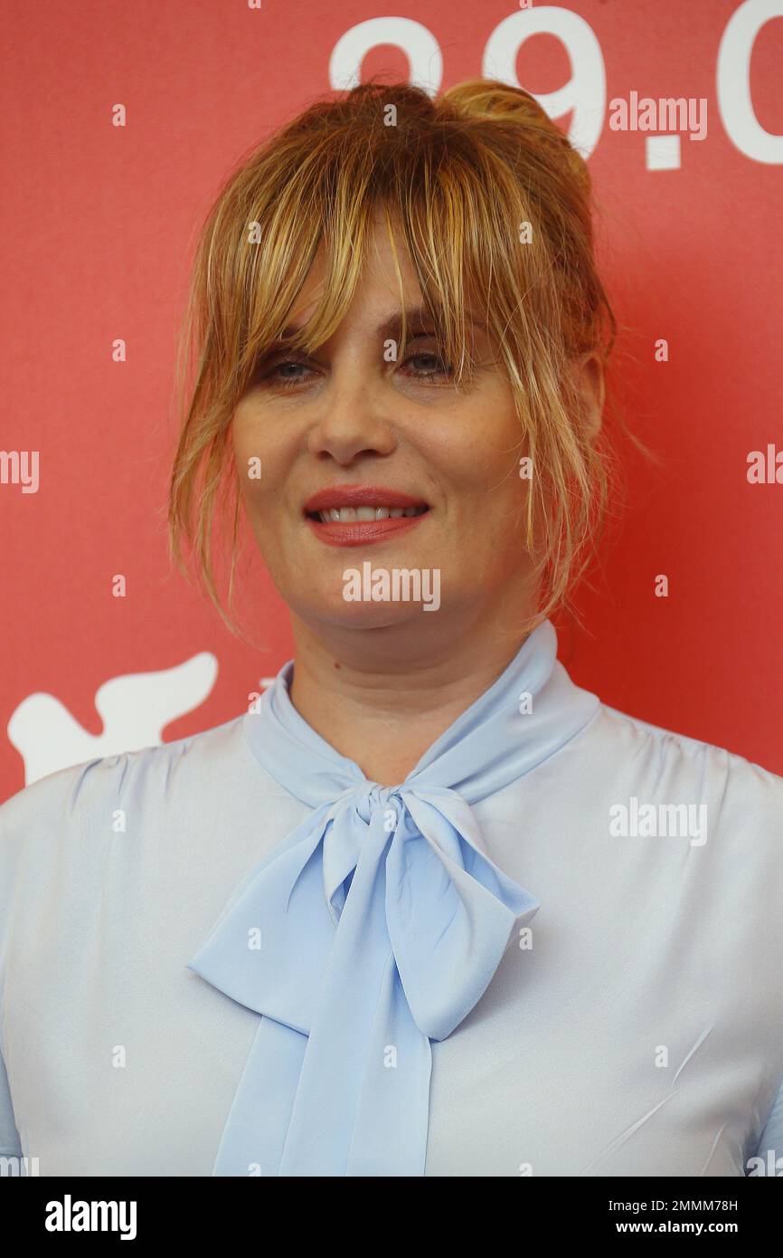 Actress Emmanuelle Seigner poses for photographers at the photo call ...