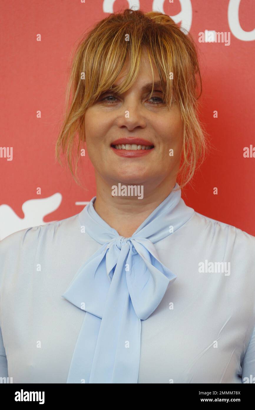 Actress Emmanuelle Seigner poses for photographers at the photo call ...