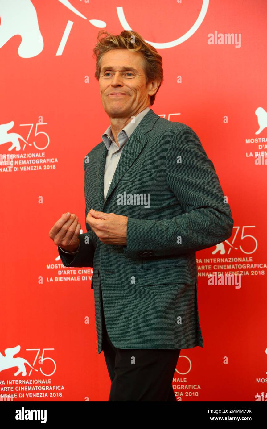 Willem Dafoe poses for photographers at the photo call for the film 'At ...