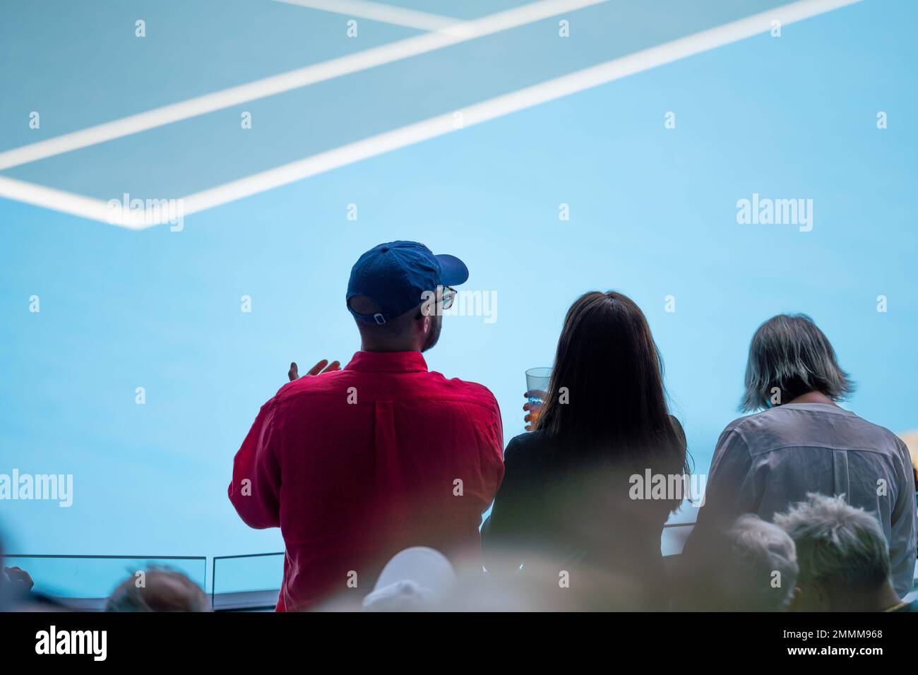 Tennis crowd drinking hi-res stock photography and images - Alamy