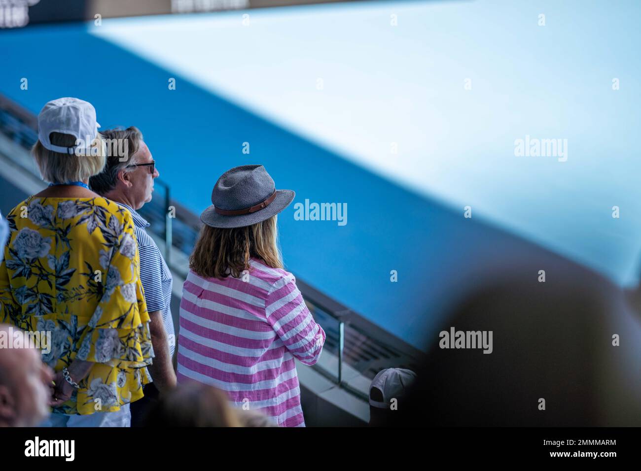 Tennis crowd drinking hi-res stock photography and images - Alamy