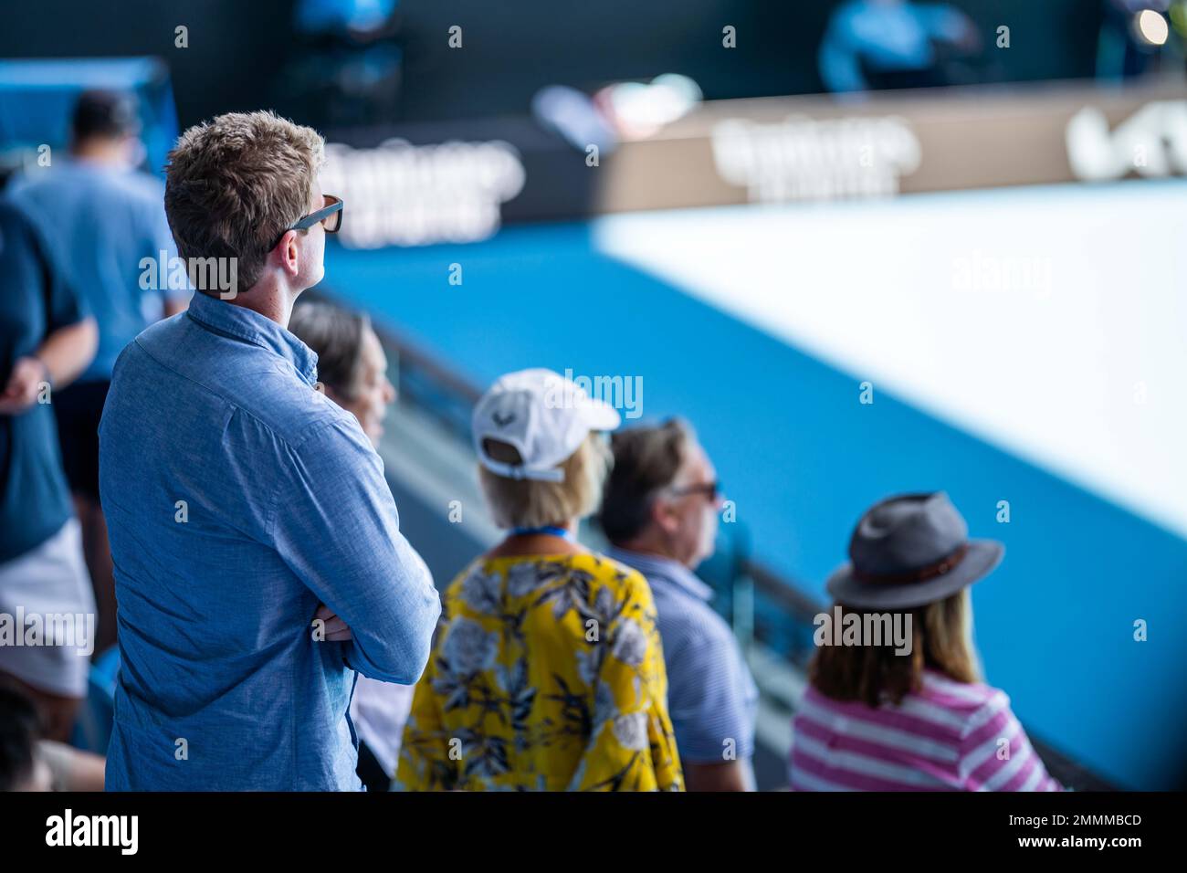 Tennis crowd drinking hi-res stock photography and images - Alamy