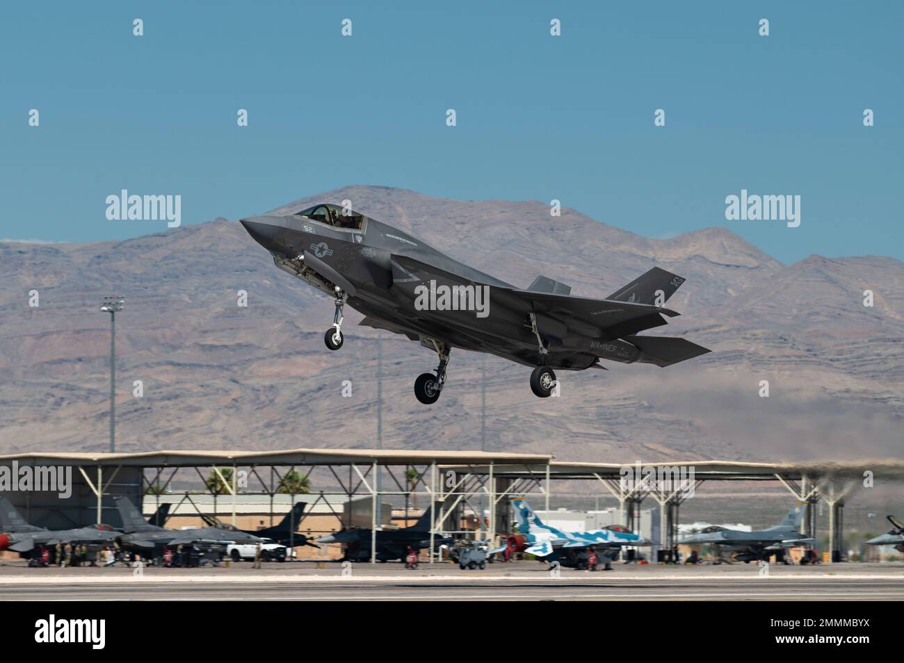 A U.S. Marine Corps F-35B Lightning II assigned to VMX-1, Marine ...