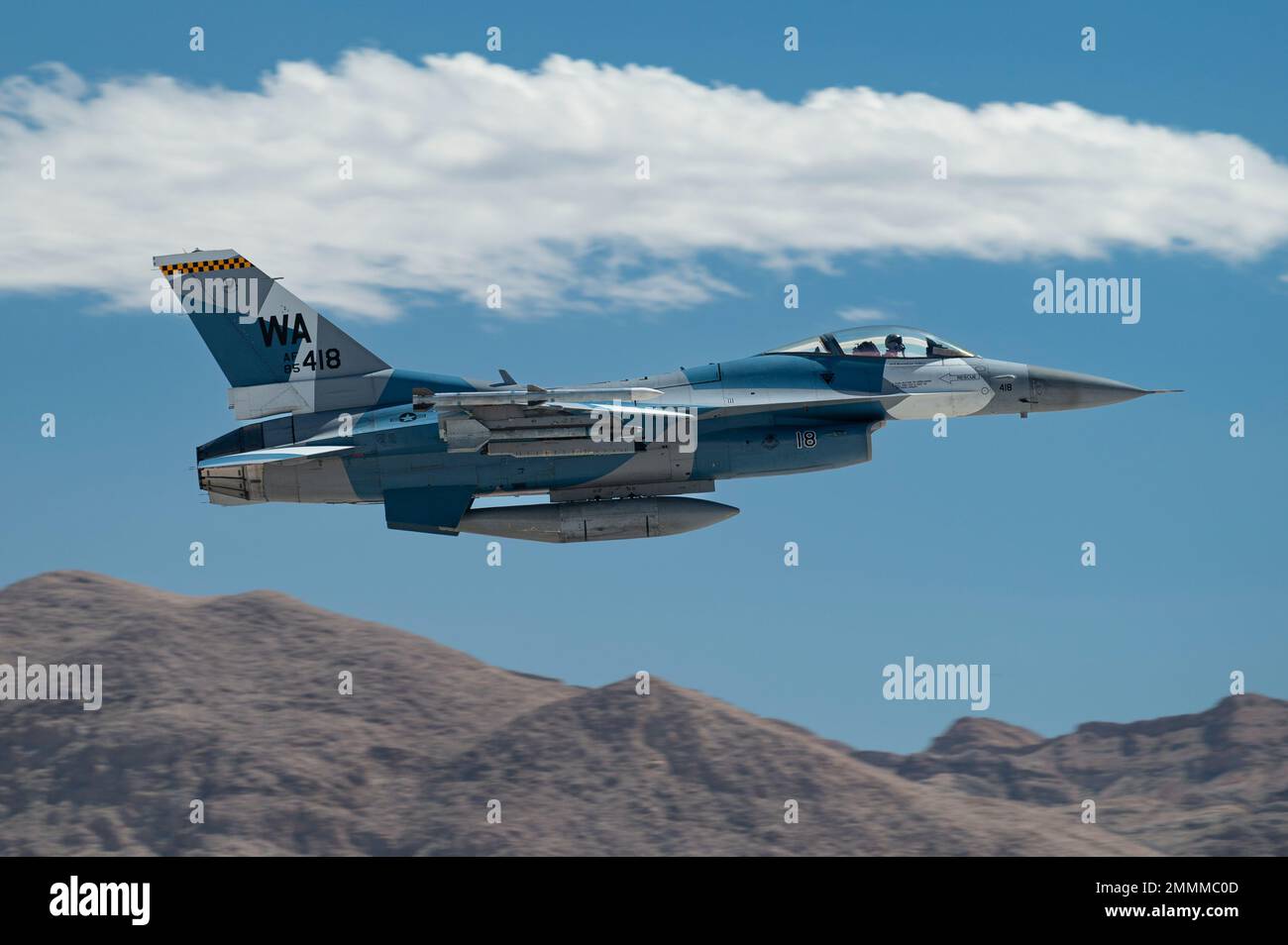 An F-16 Fighting Falcon assigned to the 64th Aggressor Squadron, Nellis ...