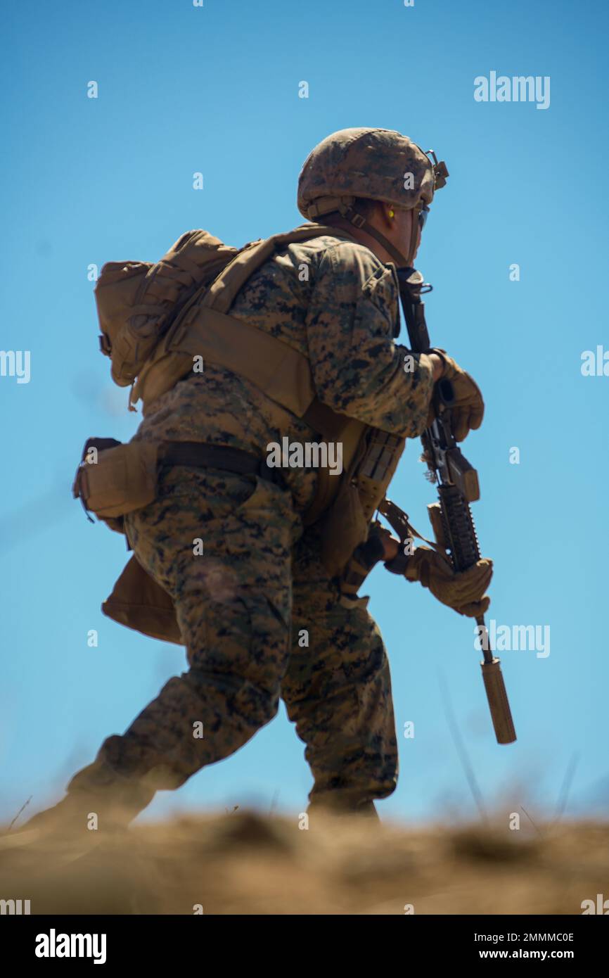 A U.S. Marine assigned to Alpha Company, 1st Battalion, 1st Marine ...