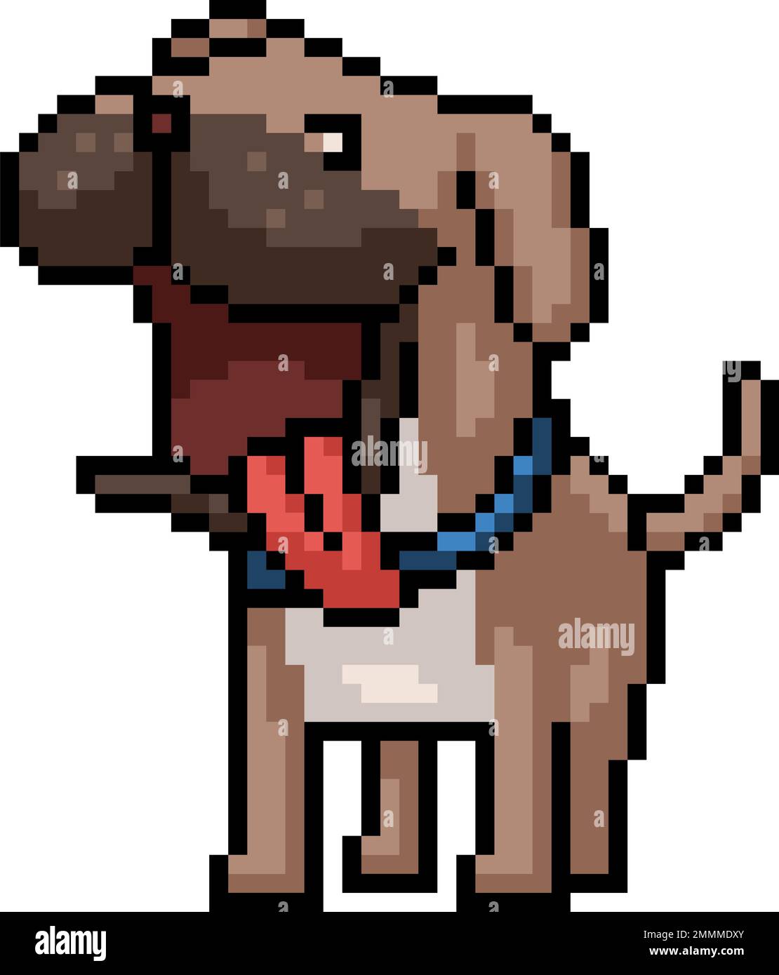 Cute dog pixel art hi-res stock photography and images - Alamy