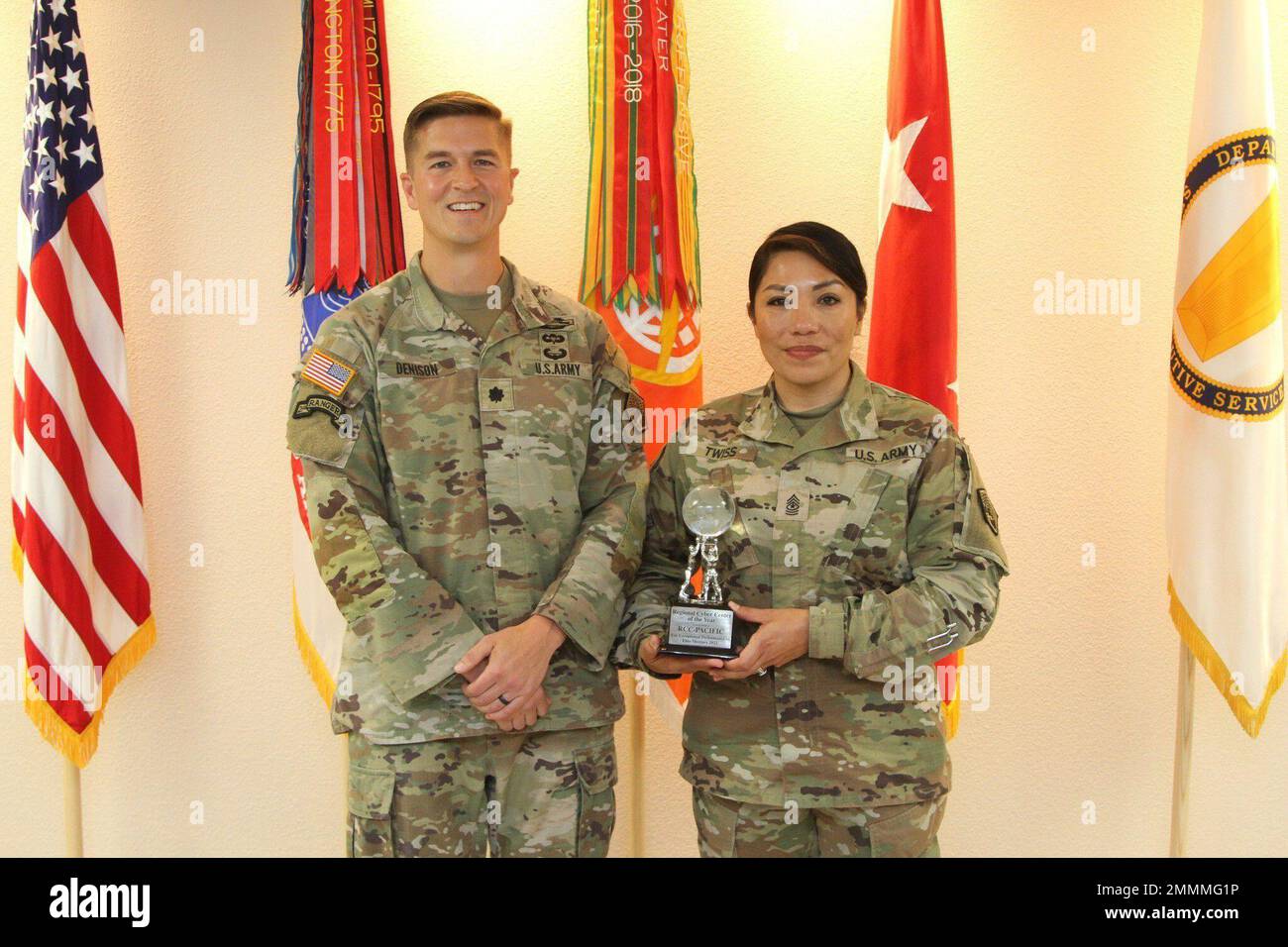 RCC-P Director Lt. Col Michael T. Denison and Sergeant Major Claudia ...