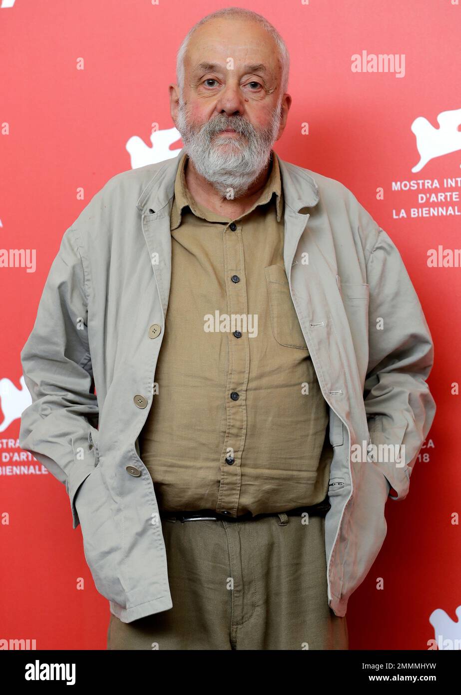 Director Mike Leigh poses for photographers at the photo call for the ...