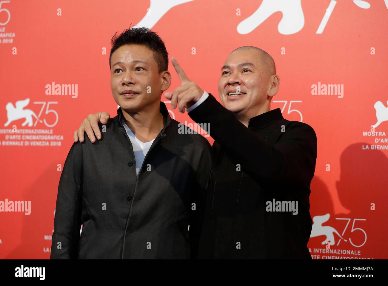 Director Tsai Ming-liang, right, and actor Lee Kang-sheng pose for ...