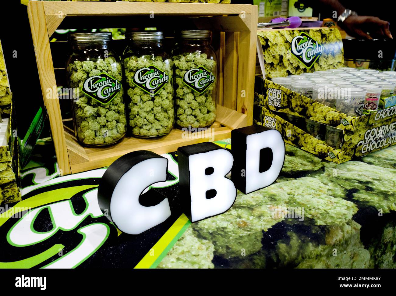 In this Friday, Aug. 31, 2108 photo CBD buds of chocolate by Chronic ...