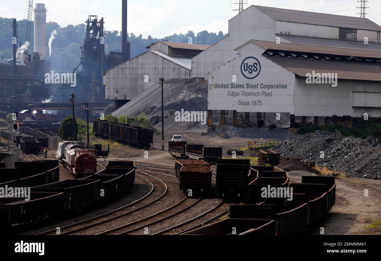 This is United States Steel's Edgar Thomson works in Braddock, Pa ...