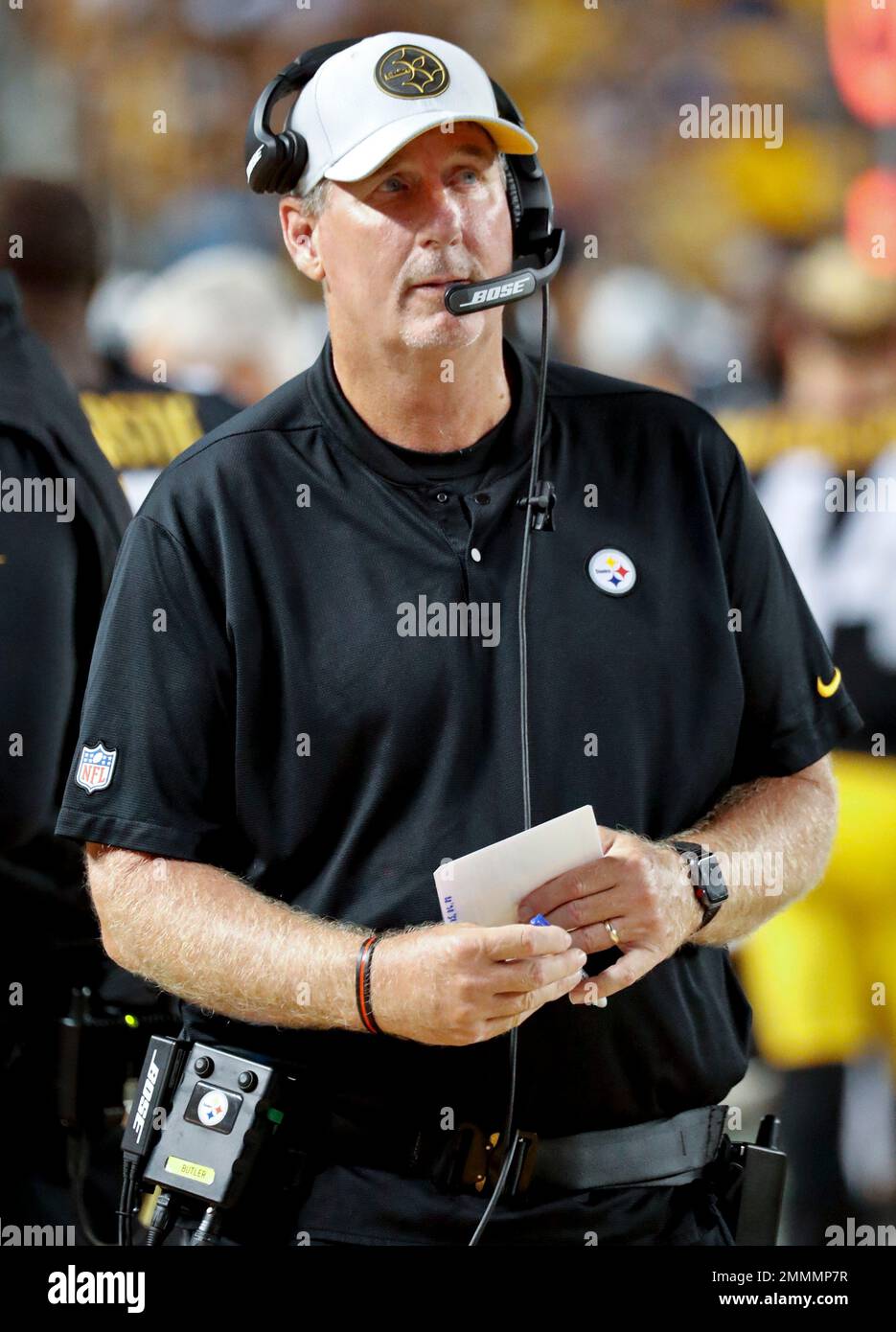 Pittsburgh Steelers defensive coordinator Keith Butler on the sideline ...