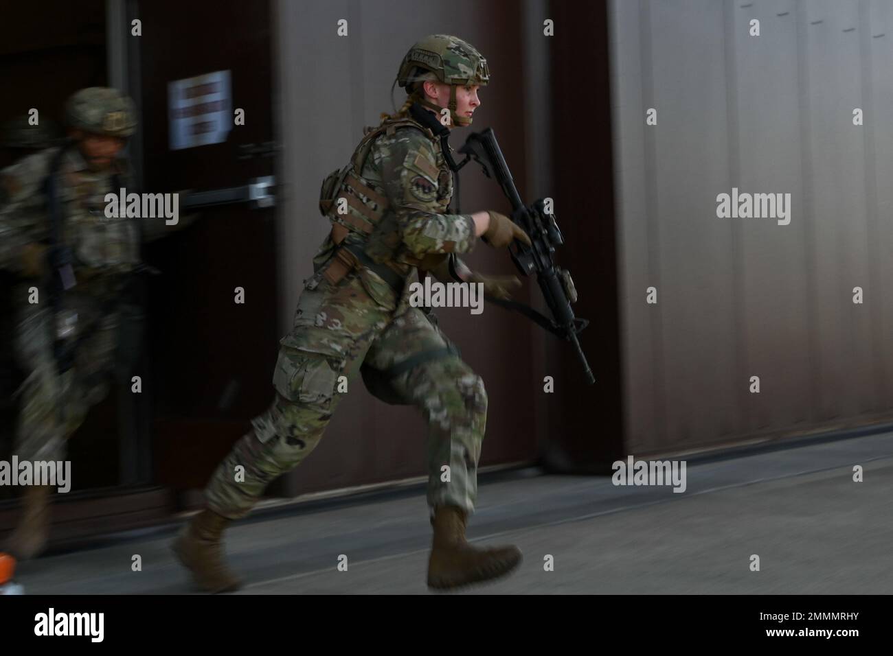 U.S. Air Force Airman 1st Class Samantha Karnes, 509th Security Forces Squadron security ...
