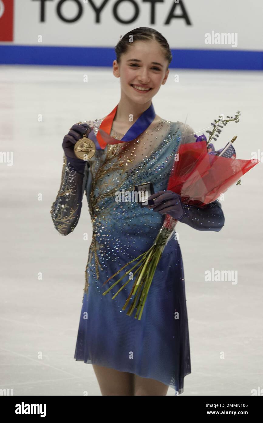 San Jose, CA, USA. 27th Jan, 2023. Isabeau Levito (winner) poses for ...