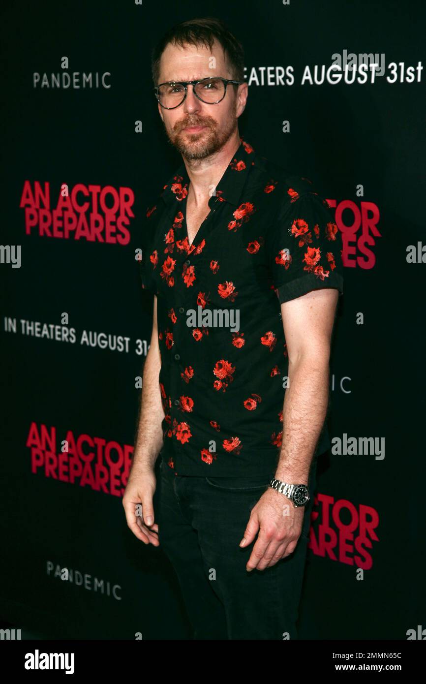 Sam Rockwell attends the premiere of "An Actor Prepares," at Metrograph ...
