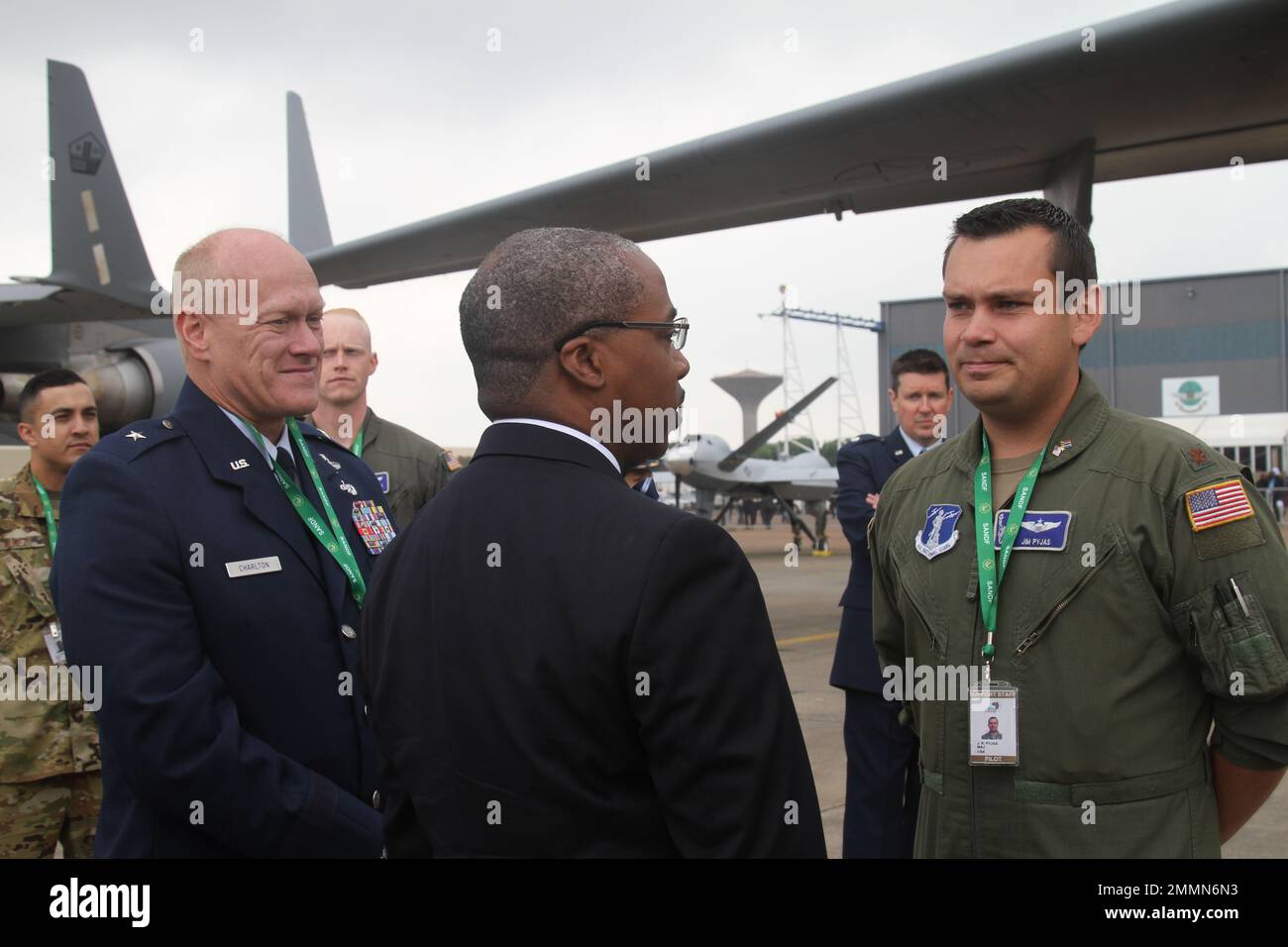 Air Force Brig. Gen. Gary Charlton, left, the commander of the New York ...