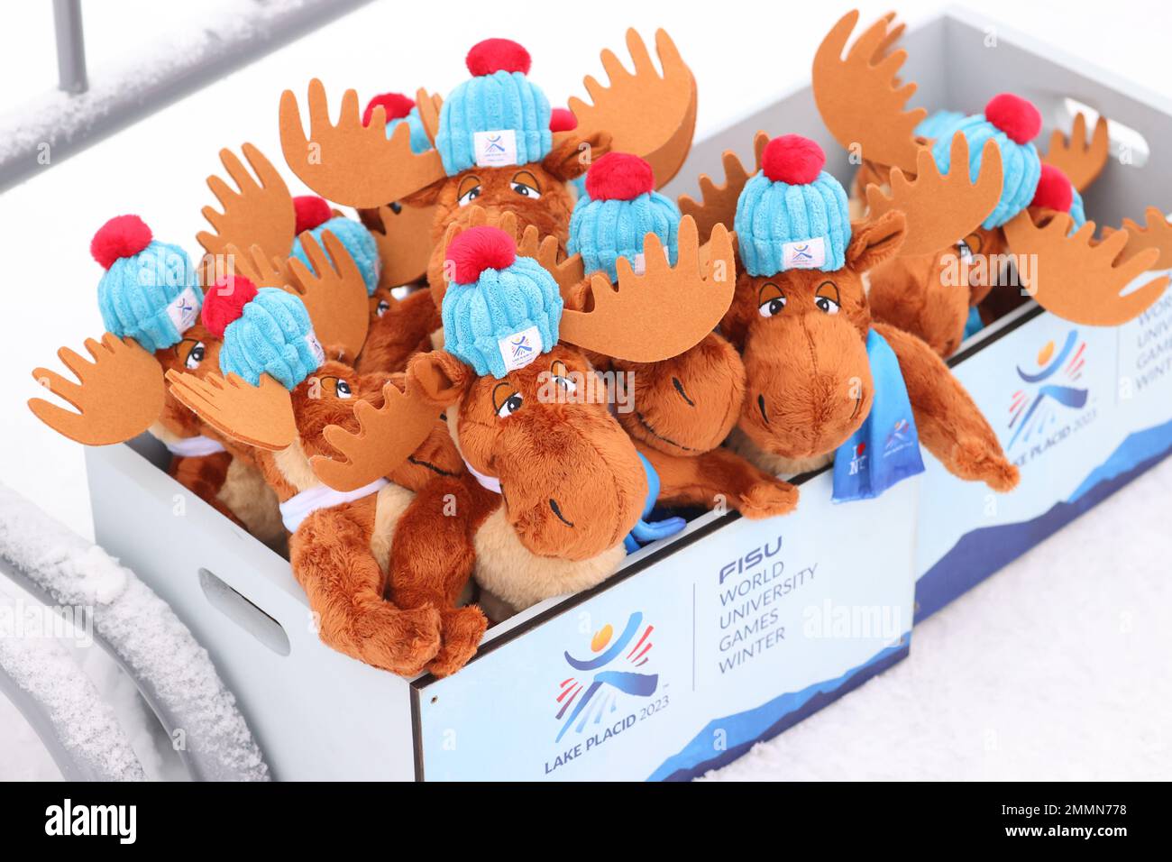 Lake Placid, NY, USA. 19th Jan, 2023. Mascots Speed Skating : Mascot ...