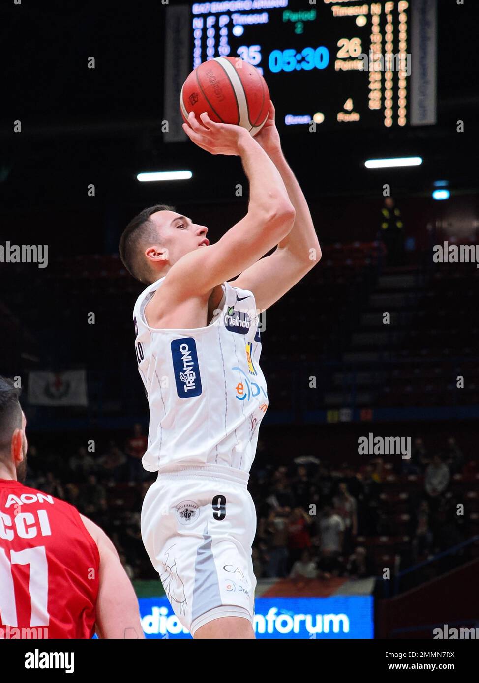 Mediolanum Forum, Milan, Italy, January 29, 2023, Luca Conti (Dolomiti ...