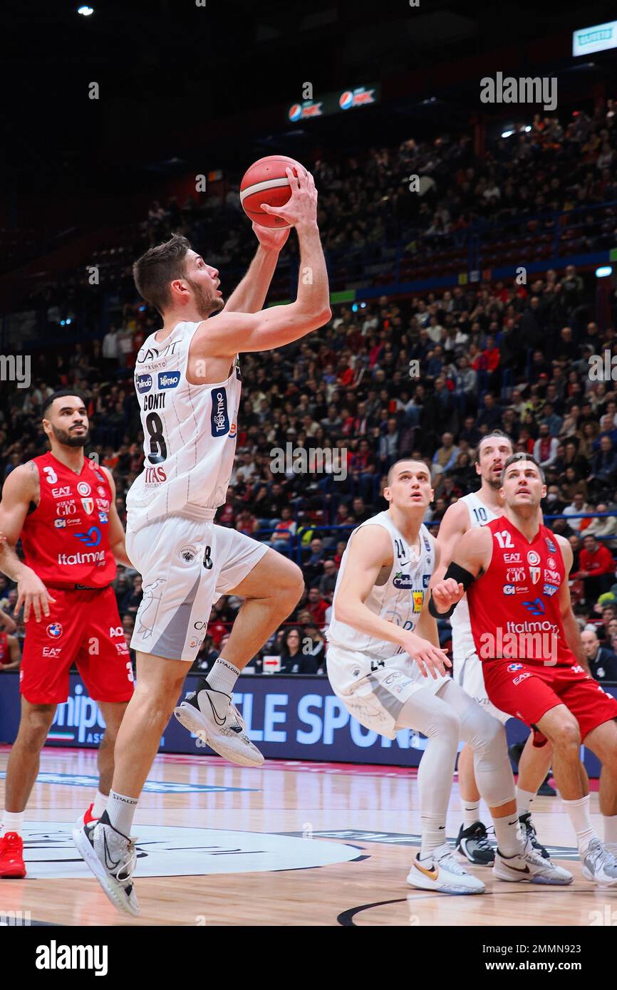 Mediolanum Forum, Milan, Italy, January 29, 2023, Luca Conti (Dolomiti ...