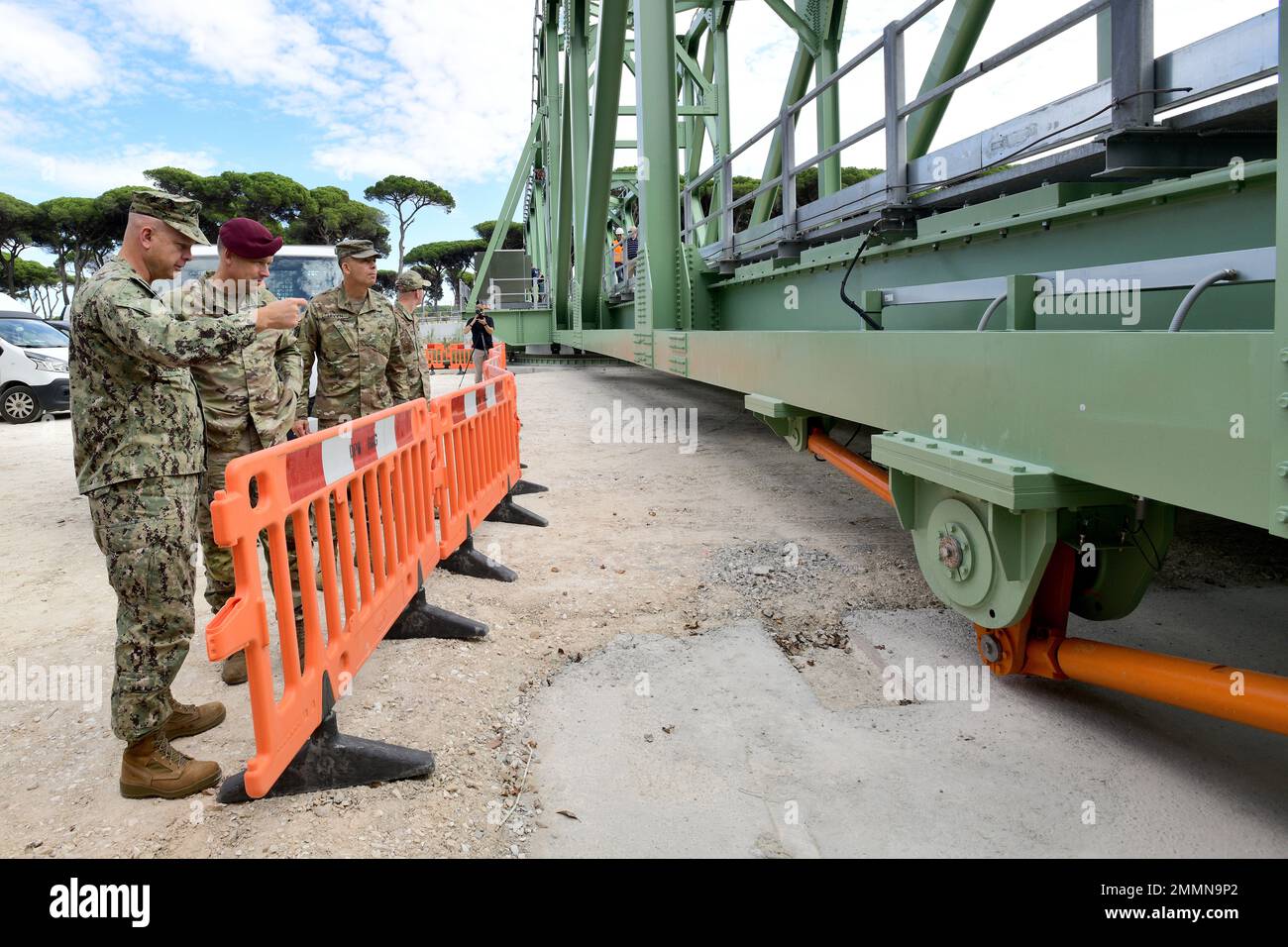 Left, U.S. Navy Capt. Joseph Harder III, commanding officer, Naval ...