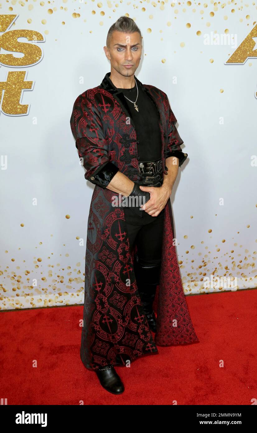 Danger act Aaron Crow arrives at the "America's Got Talent" Season 13 ...