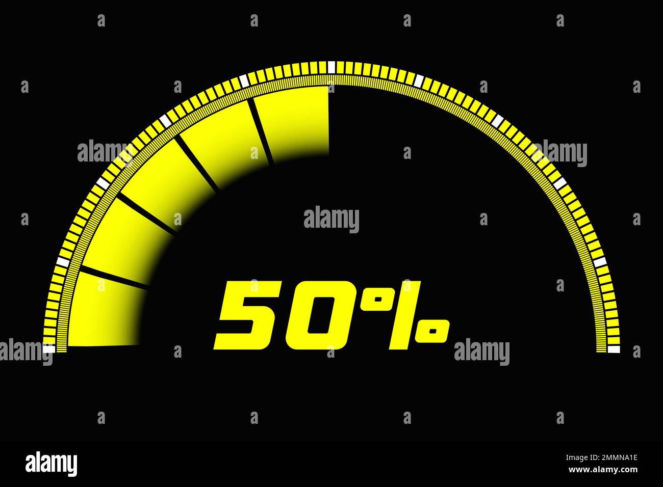 3d illustration of a bright instrument panel depicting values from ...