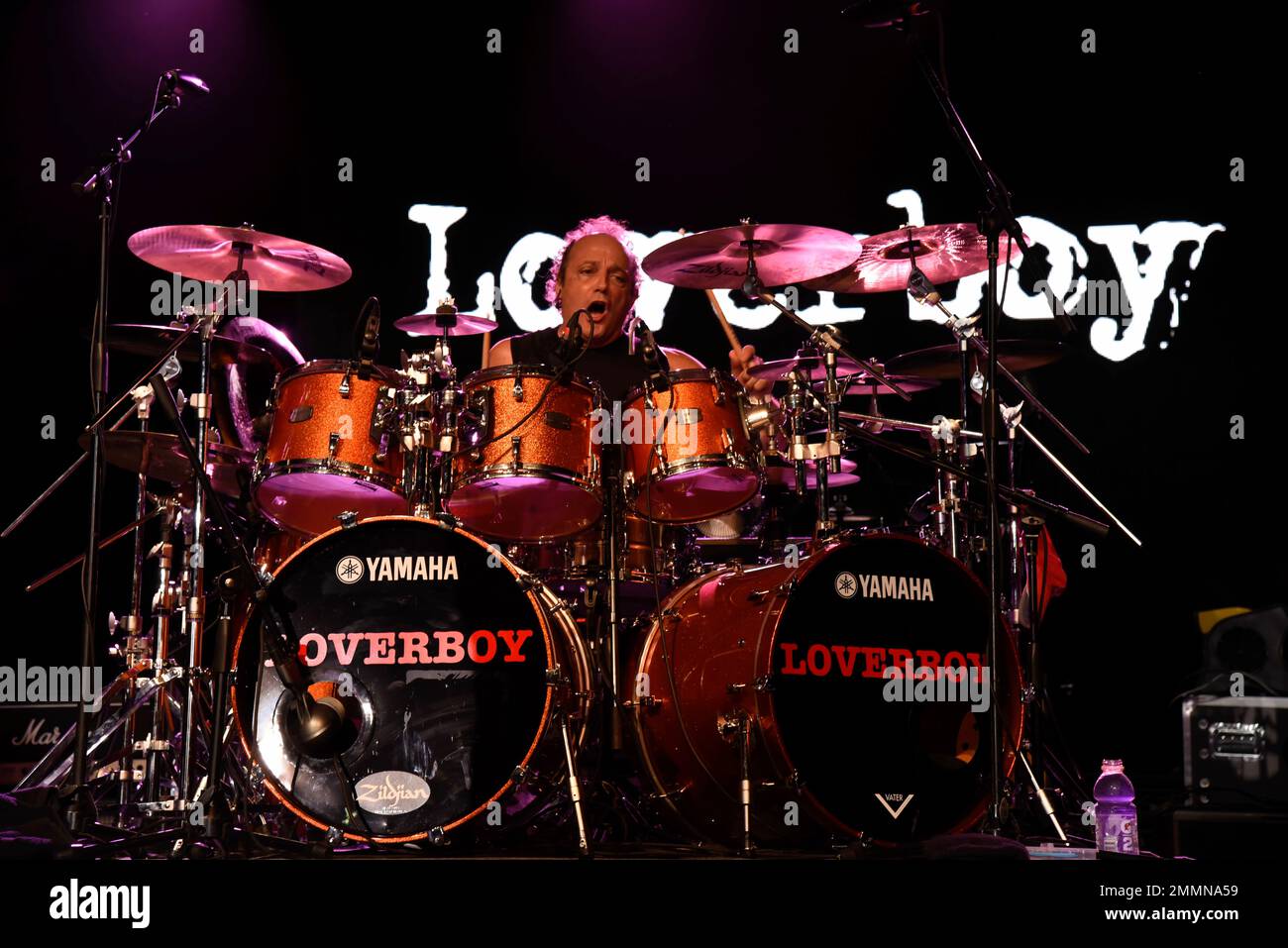 Matt Frenette of Loverboy performs at Pompano Beach Amphitheater on ...