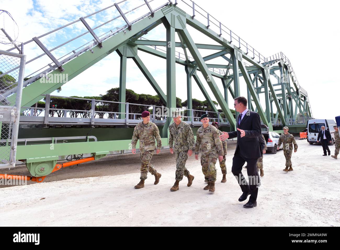 From Right, Robert J. Chartier, Deputy Garrison Manager, U.S. Army Col ...