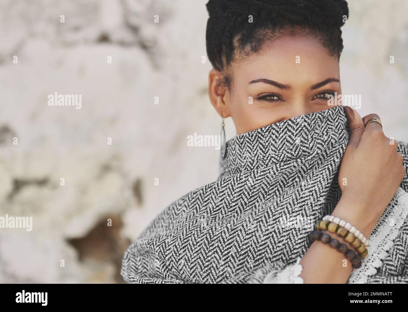 Therere hints about who you are in what you wear. Cropped portrait of ...