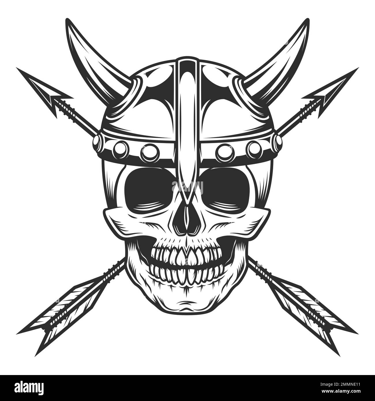 Viking Skull Drawings