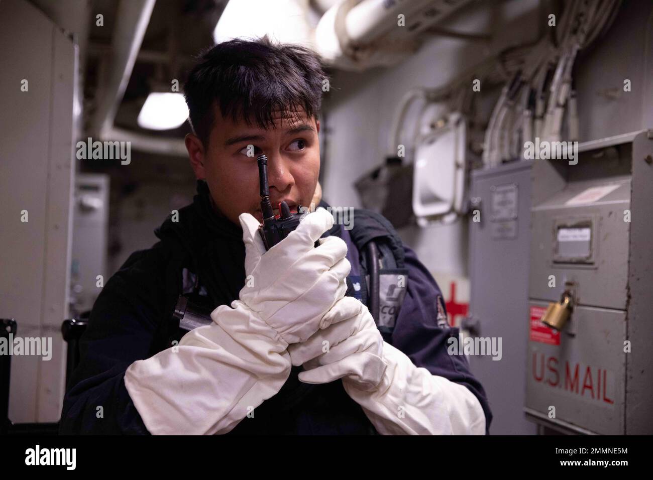 220921-N-LK647-0054 ATLANTIC OCEAN (Sept. 21, 2022) Damage Controlman ...