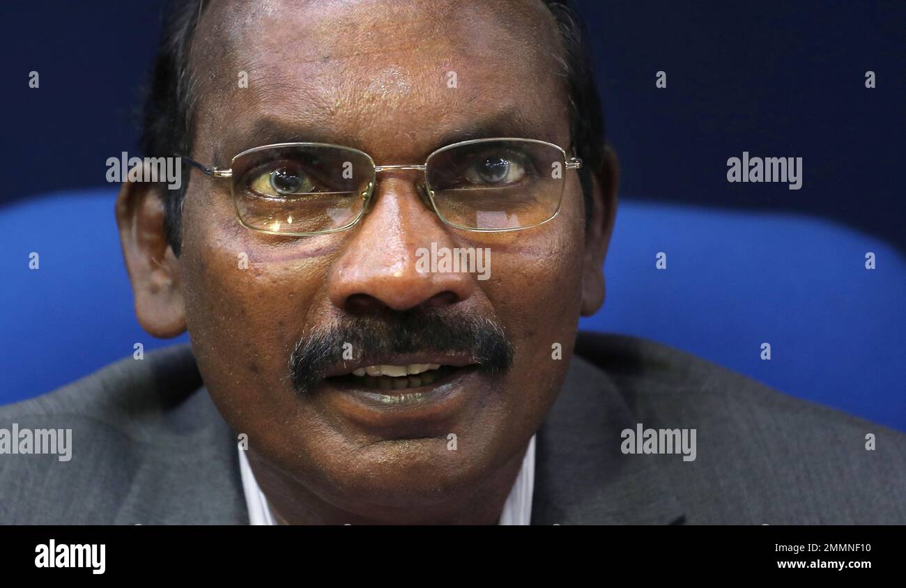 Indian Space Research Organization (ISRO) Chairman K. Sivan addresses a ...