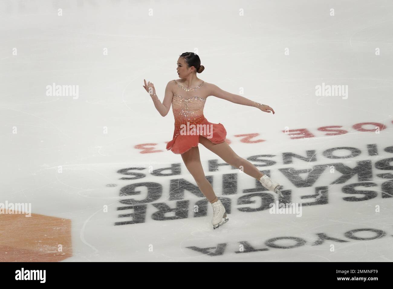 San Jose, CA, USA. 27th Jan, 2023. Audrey Shin performs during the ...