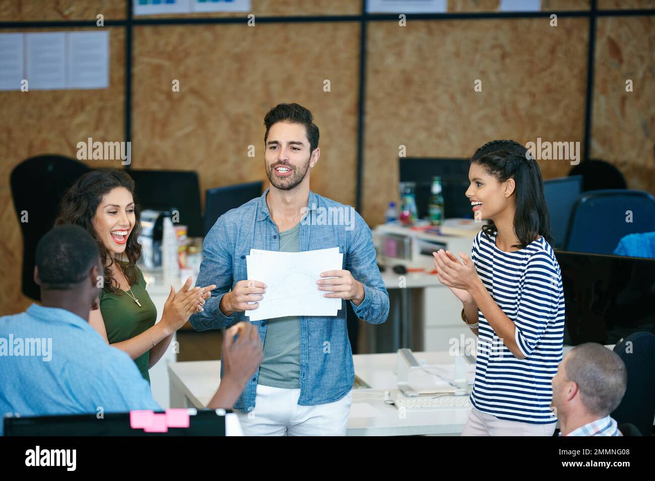 Im pleased to announce our employee of the month...a team of colleagues ...