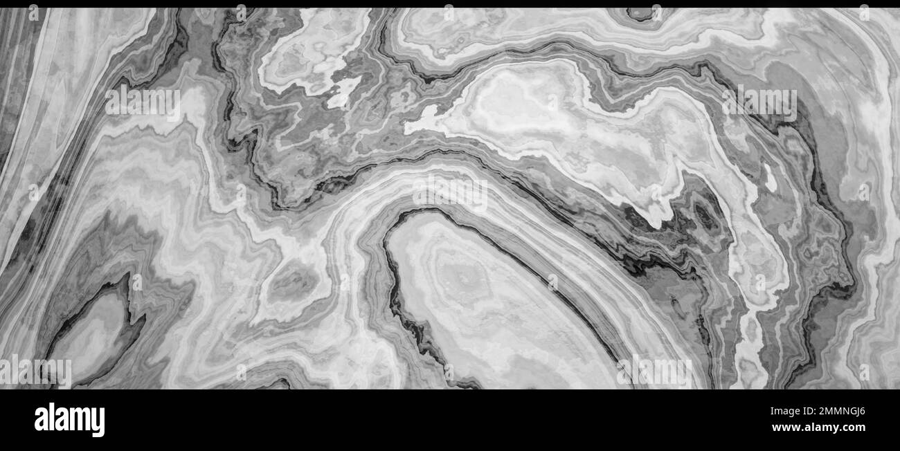 A Black And White Marble Background, Artistic Layer Patterns Abstract ...