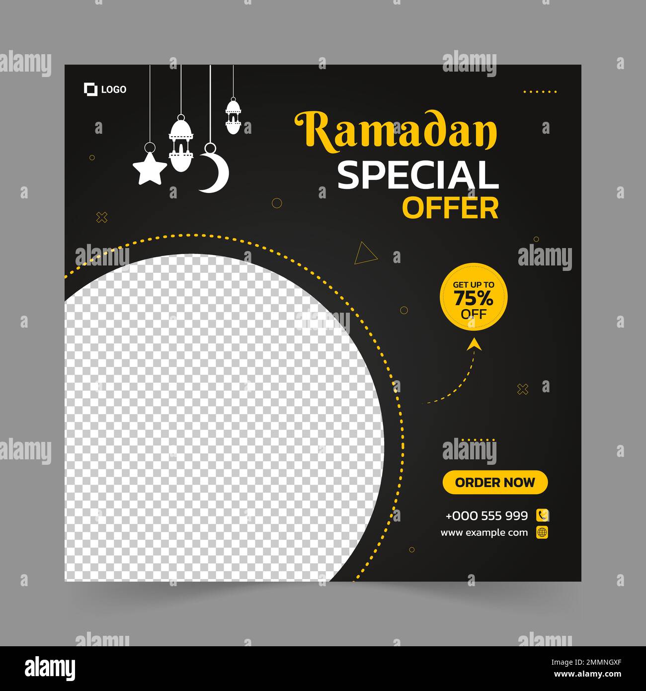 Ramadan special offer on food social media post template Stock Vector ...