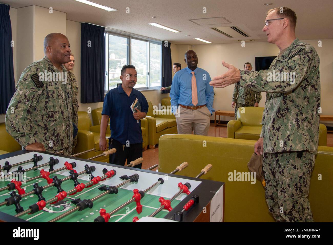 Vice Adm. Yancy Lindsey, Commander, Navy Installations Command, speaks ...