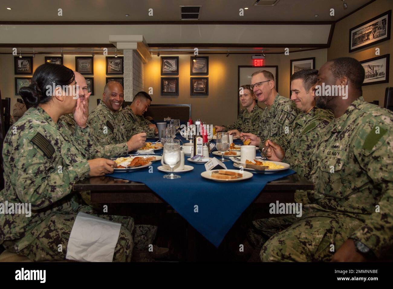 Vice Adm. Yancy Lindsey, Commander, Navy Installations Command and Capt ...