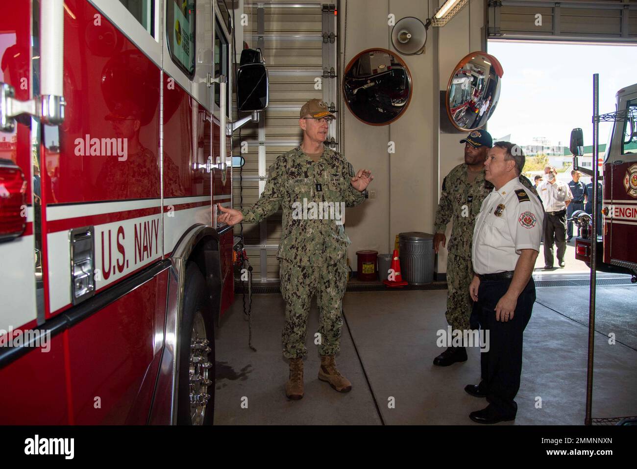Vice Adm. Yancy Lindsey, Commander, Navy Installations Command, speaks ...