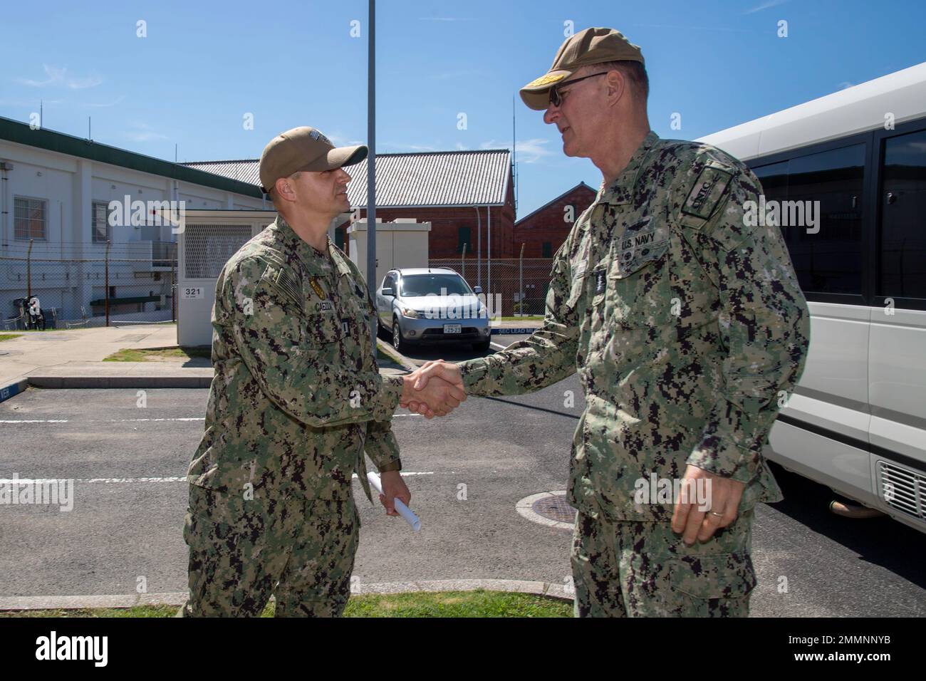 Vice Adm. Yancy Lindsey, Commander, Navy Installations Command, meets ...