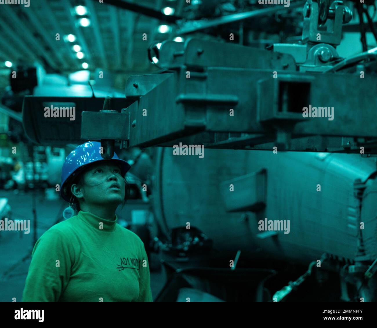 U.S. Navy aviation machinist mate first class Melanie O. Moody with ...