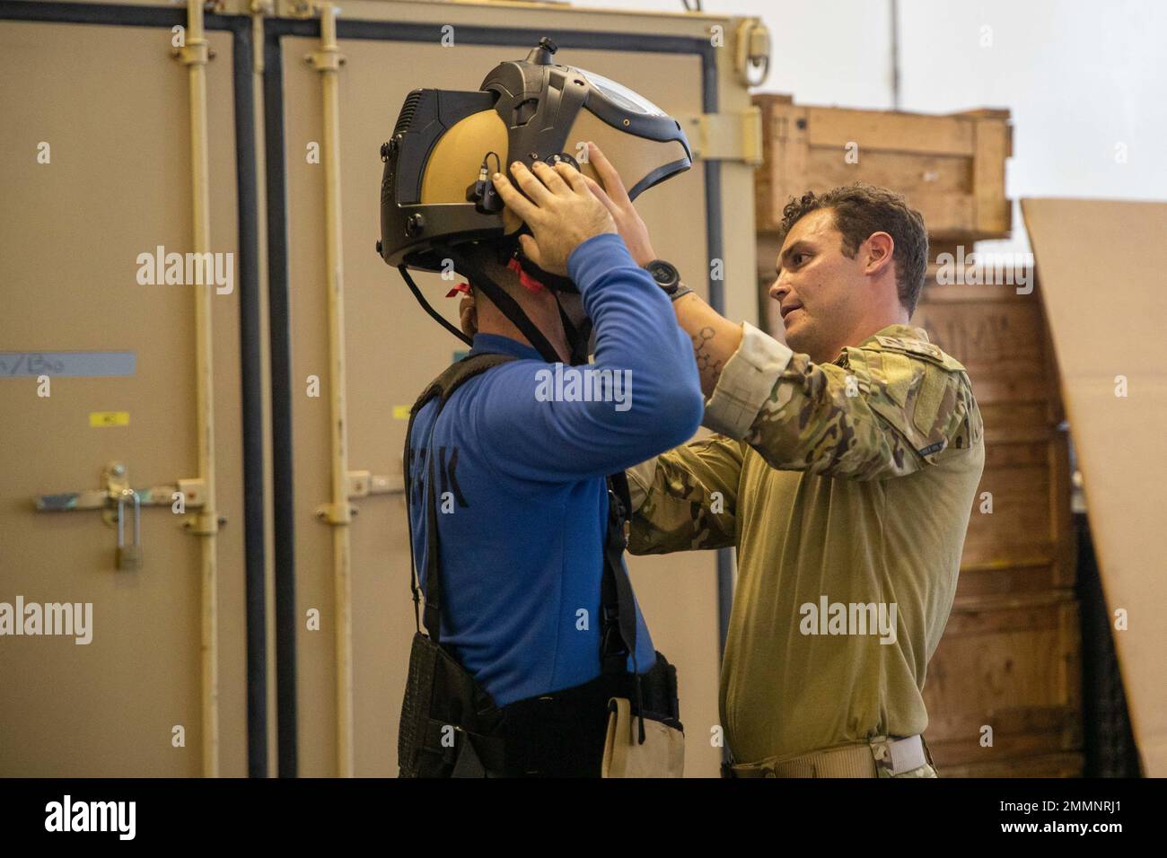 Aviation Boatswain's Mate (Handling) Airman David Douglas, left, from ...