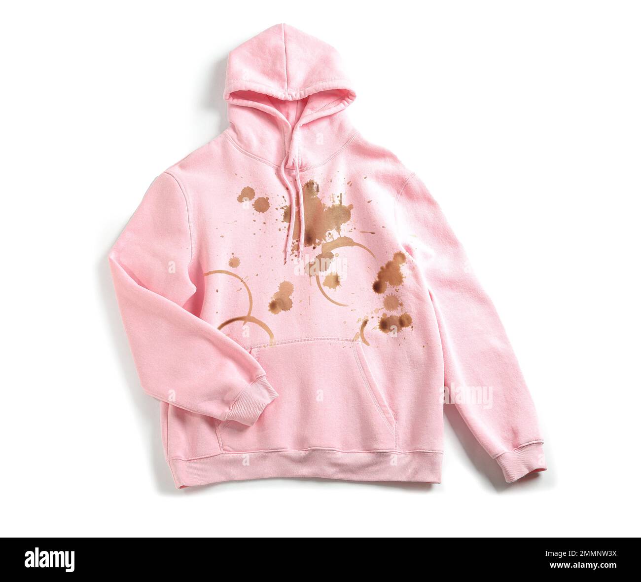 Dirty hoodie on white background Stock Photo - Alamy