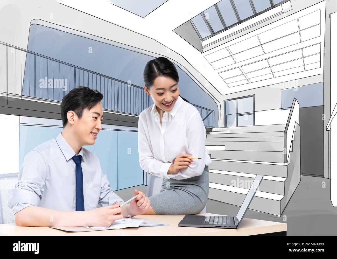A young business people Stock Photo - Alamy