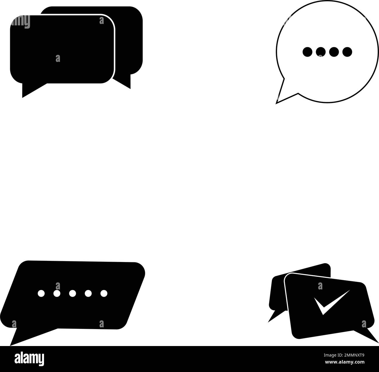 comment icon logo stock vektor template Stock Vector Image & Art - Alamy