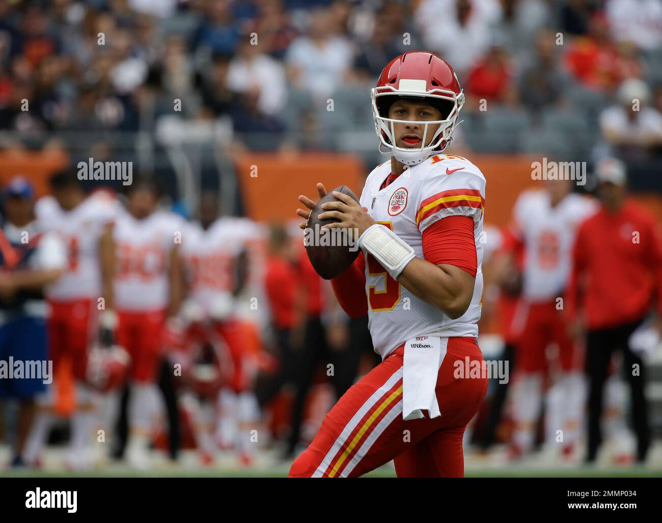 Kansas City Chiefs' Patrick Mahomes during the first half of a ...