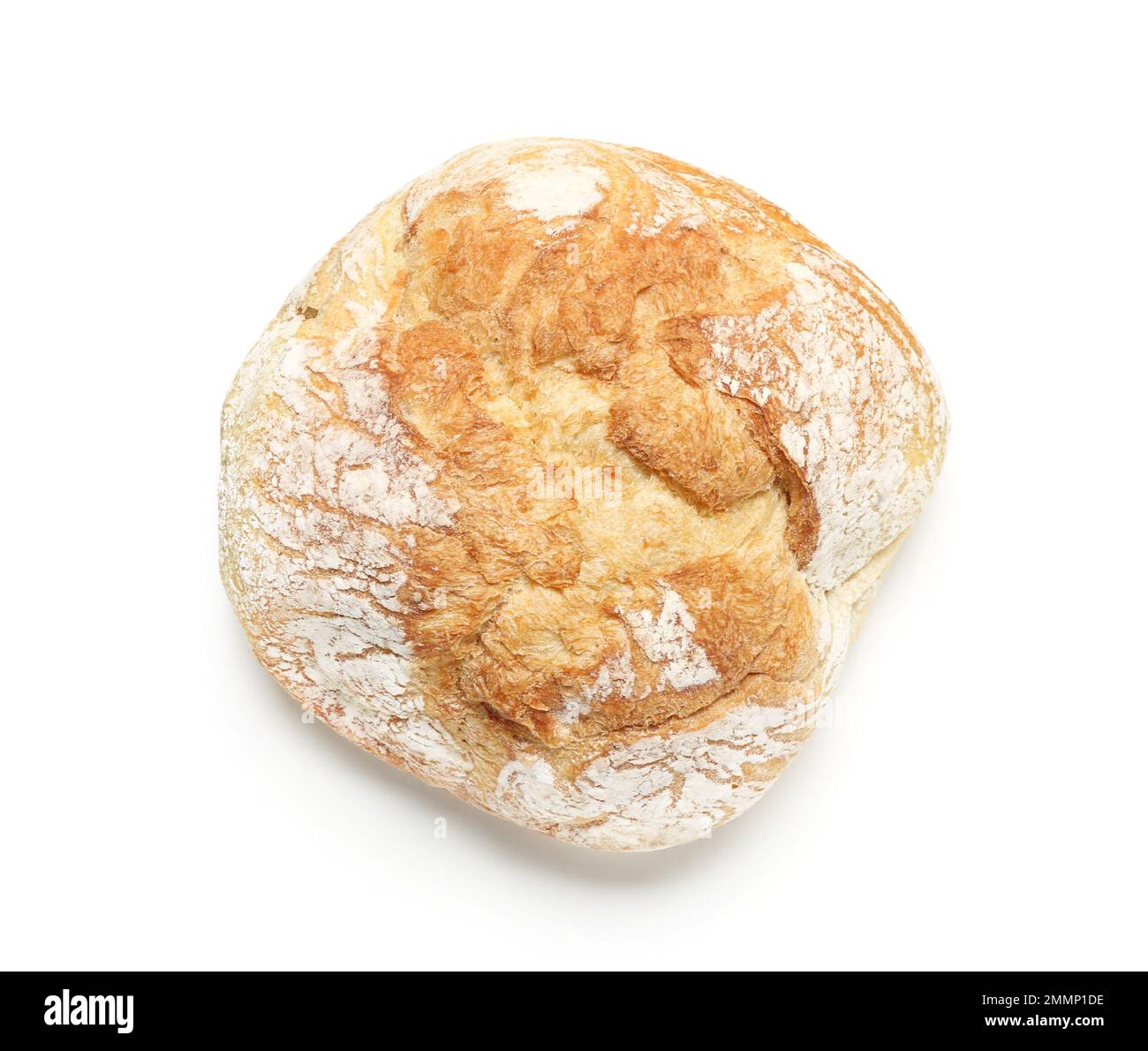 Loaf of fresh bread isolated on white background Stock Photo - Alamy